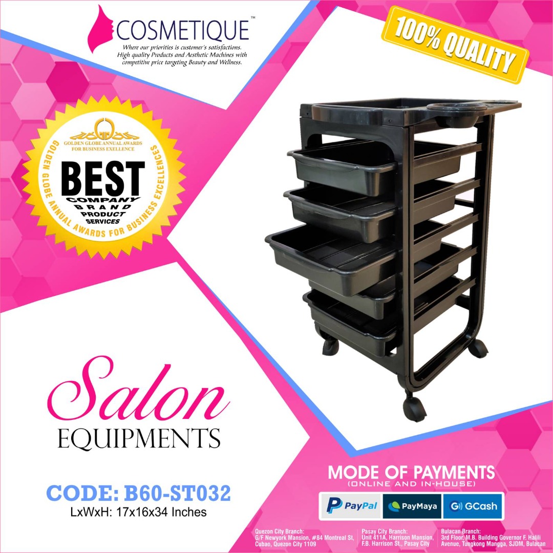 Salon Trolley Salon Equipment, Furniture & Home Living, Home ...