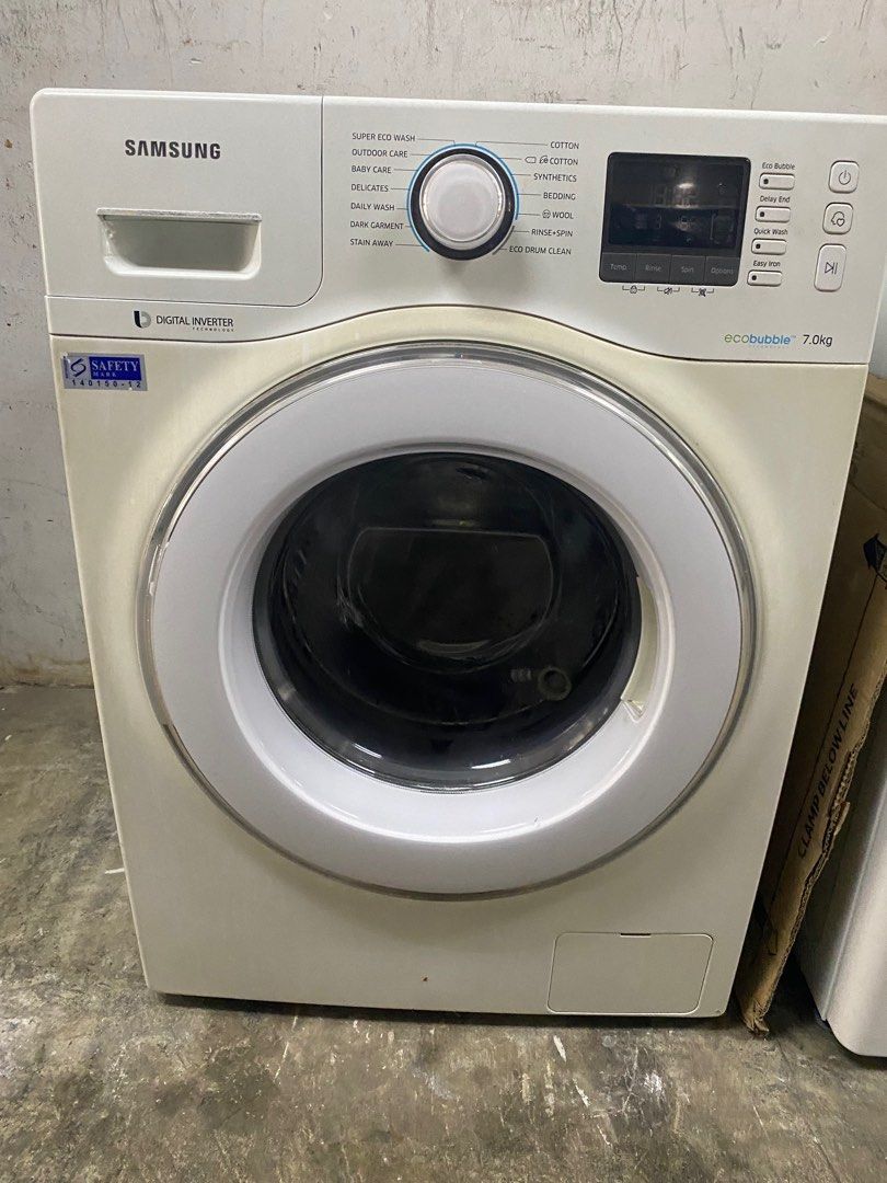 Samsung 7KG 3TICKS Digital Inverter Front Loading Washing Machine, TV ...