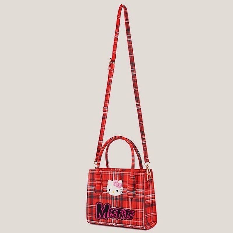 Sanrio Hello Kitty Checkered 2-way sling bag, Women's Fashion, Bags ...