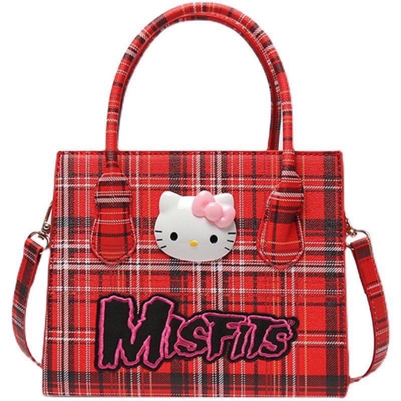 Sanrio Hello Kitty Checkered 2-way sling bag, Women's Fashion, Bags ...