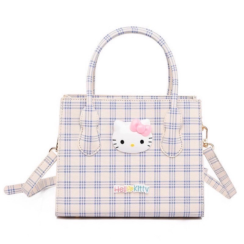Sanrio Hello Kitty Checkered 2-way sling bag, Women's Fashion, Bags ...