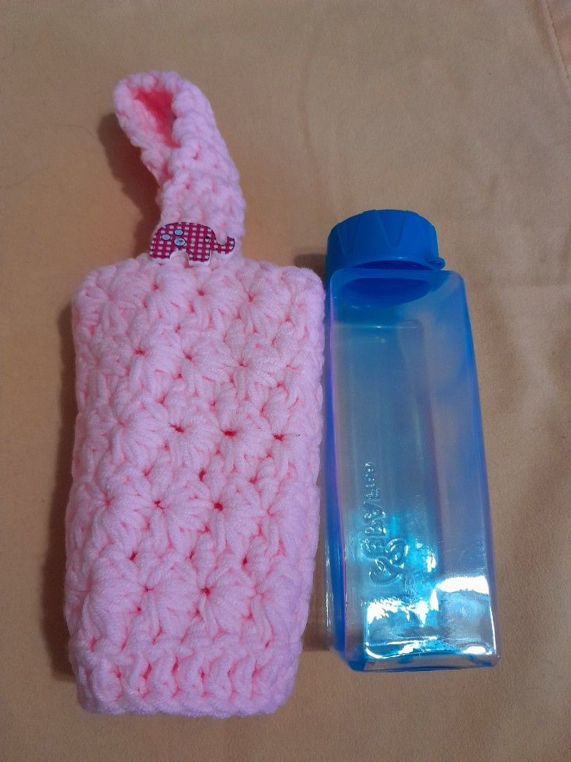 Sarung botol crochet pink. Free botol., Furniture & Home Living ...