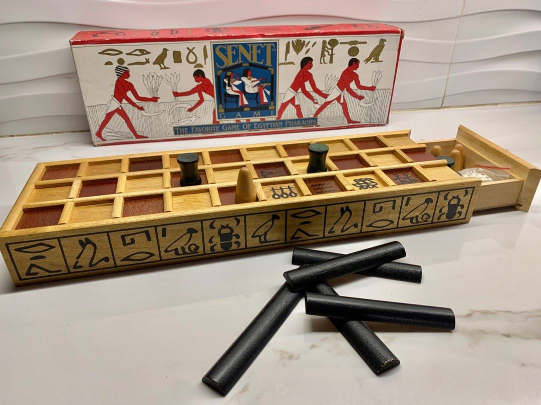 SENET BOARD GAME - AN ANCIENT EGYPTIAN BOARD GAME | WOODEN SENET GAME ...