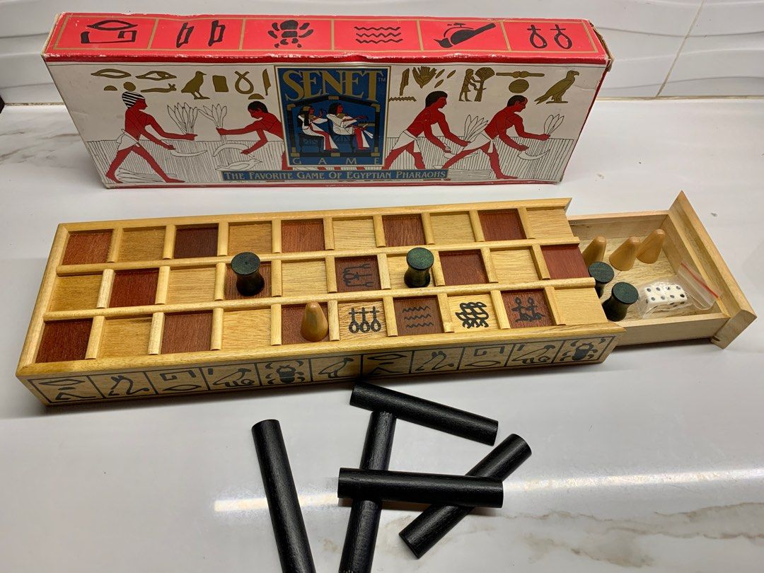 SENET BOARD GAME - AN ANCIENT EGYPTIAN BOARD GAME | WOODEN SENET GAME ...