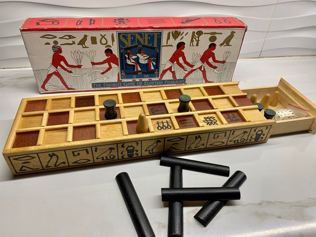 SENET BOARD GAME - AN ANCIENT EGYPTIAN BOARD GAME | WOODEN SENET GAME ...