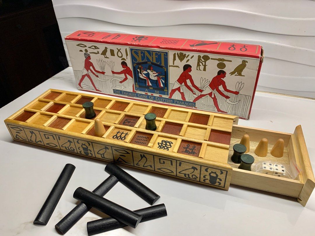 SENET BOARD GAME - AN ANCIENT EGYPTIAN BOARD GAME | WOODEN SENET GAME ...