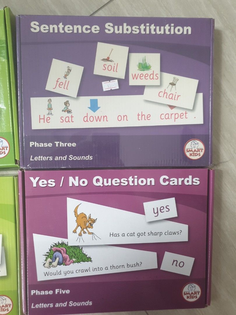 Sentence substitution letters and sounds + yes and no question flash ...