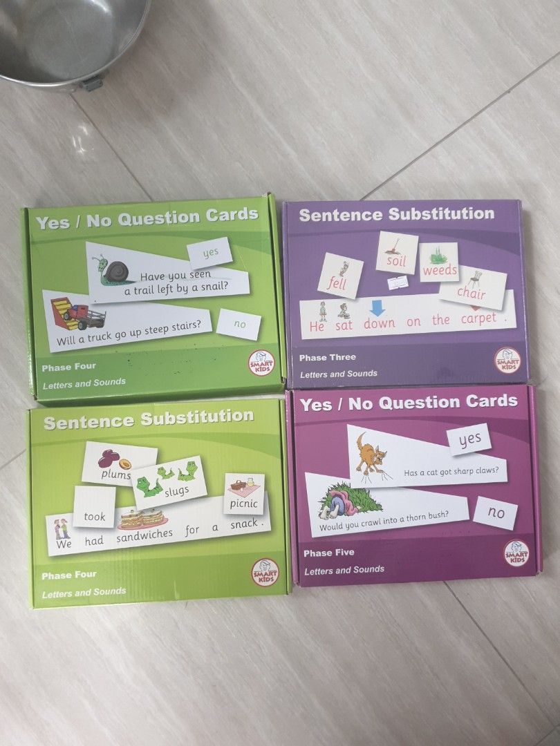 Sentence substitution letters and sounds + yes and no question flash ...