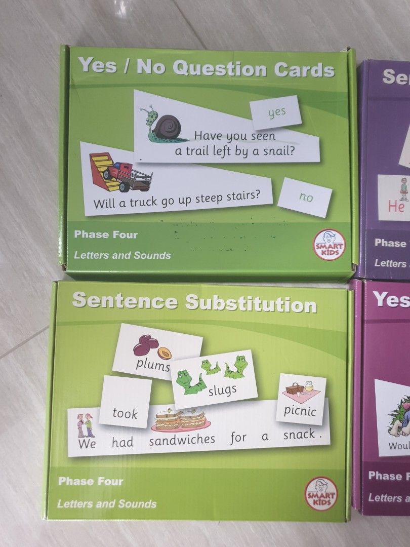 Sentence substitution letters and sounds + yes and no question flash ...