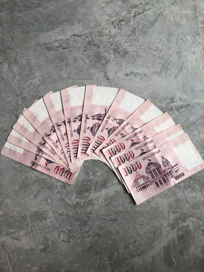 SGD 1000 notes, Hobbies & Toys, Memorabilia & Collectibles, Currency on ...