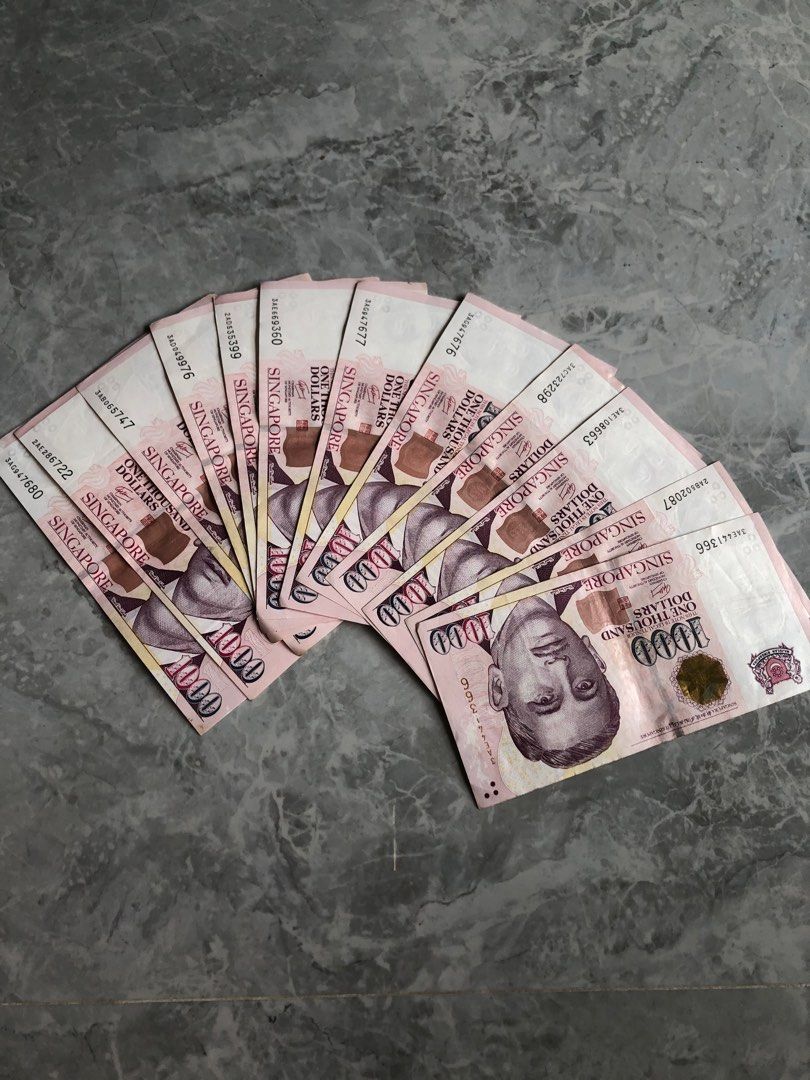 SGD 1000 notes, Hobbies & Toys, Memorabilia & Collectibles, Currency on ...