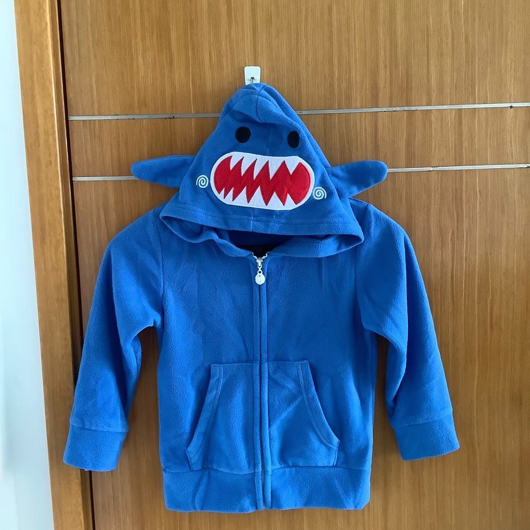 Shark fleece jacket, Babies & Kids, Babies & Kids Fashion on Carousell
