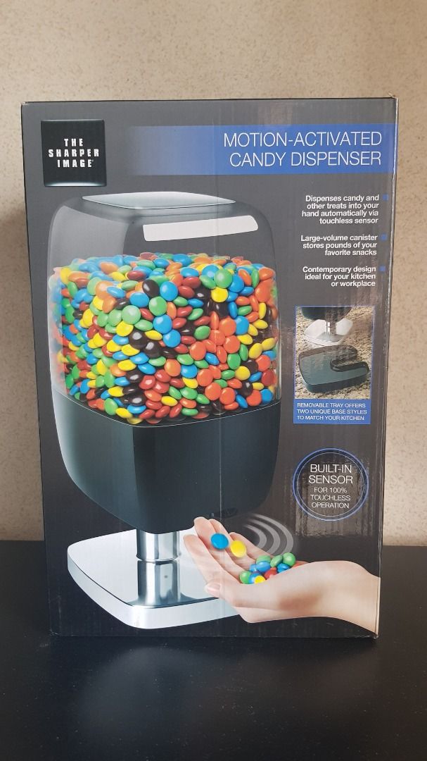 Sharper Image Motion Activated Candy Dispenser - Candy, Nuts, Snacks ...