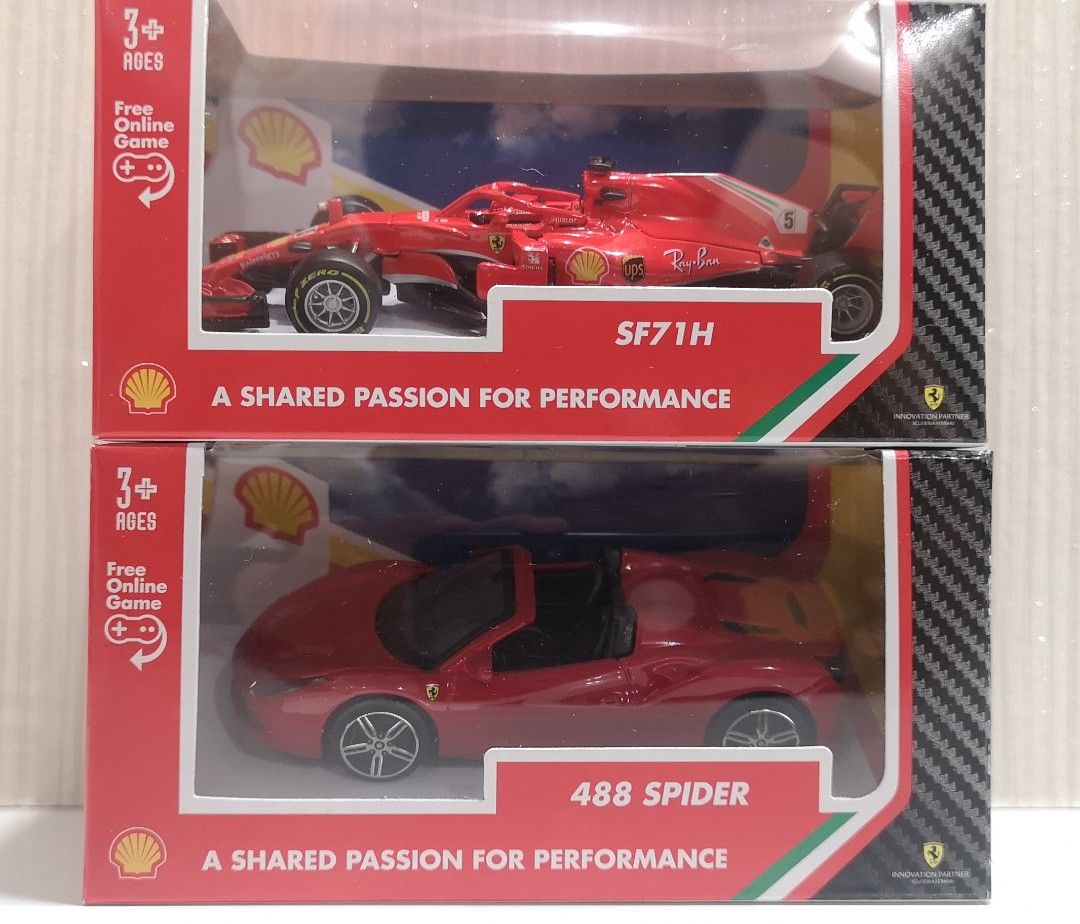 SHELL ~ Ferrari Car Collection Year 2019, Hobbies & Toys, Toys & Games ...