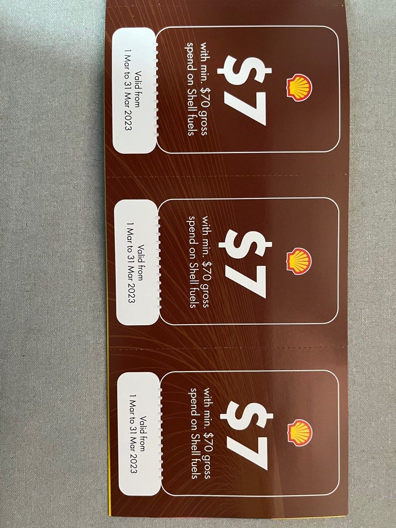 Shell Petrol Voucher, Tickets & Vouchers, Vouchers on Carousell
