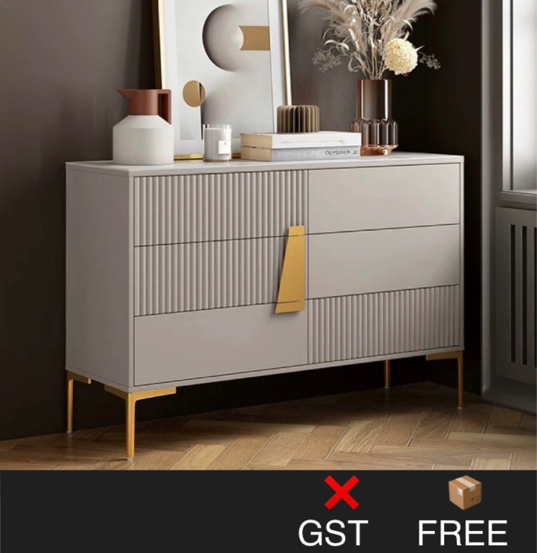 Buffet Table Chest of Drawers Sideboard Display Console Drawers Storage ...