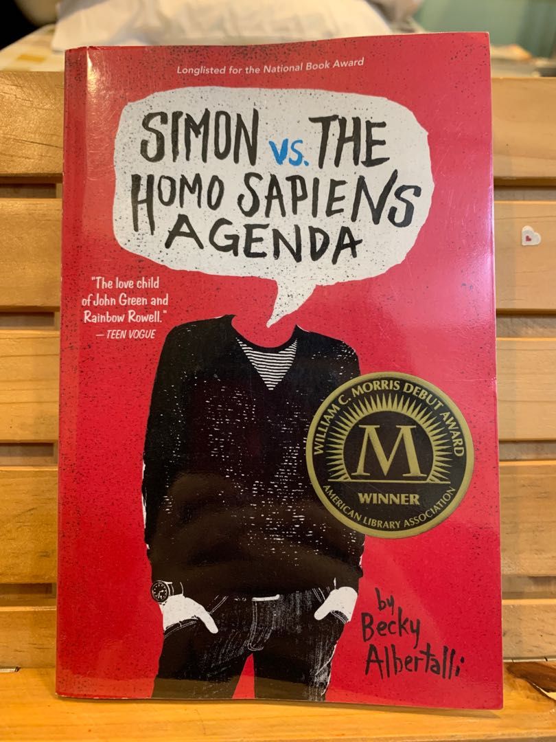 Simon vs. the Homo Sapiens Agenda by Becky Albertalli, Hobbies & Toys ...