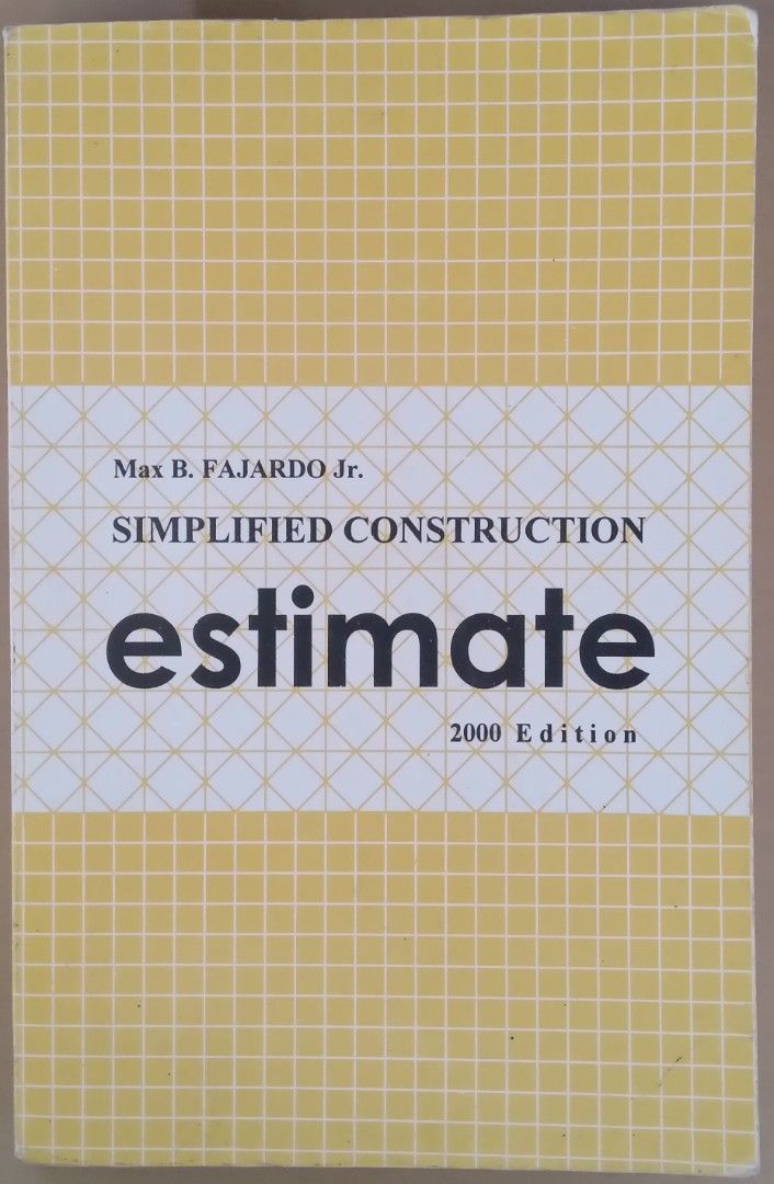 Simplified Construction Estimate by Max B. Fajardo Jr., Hobbies & Toys ...