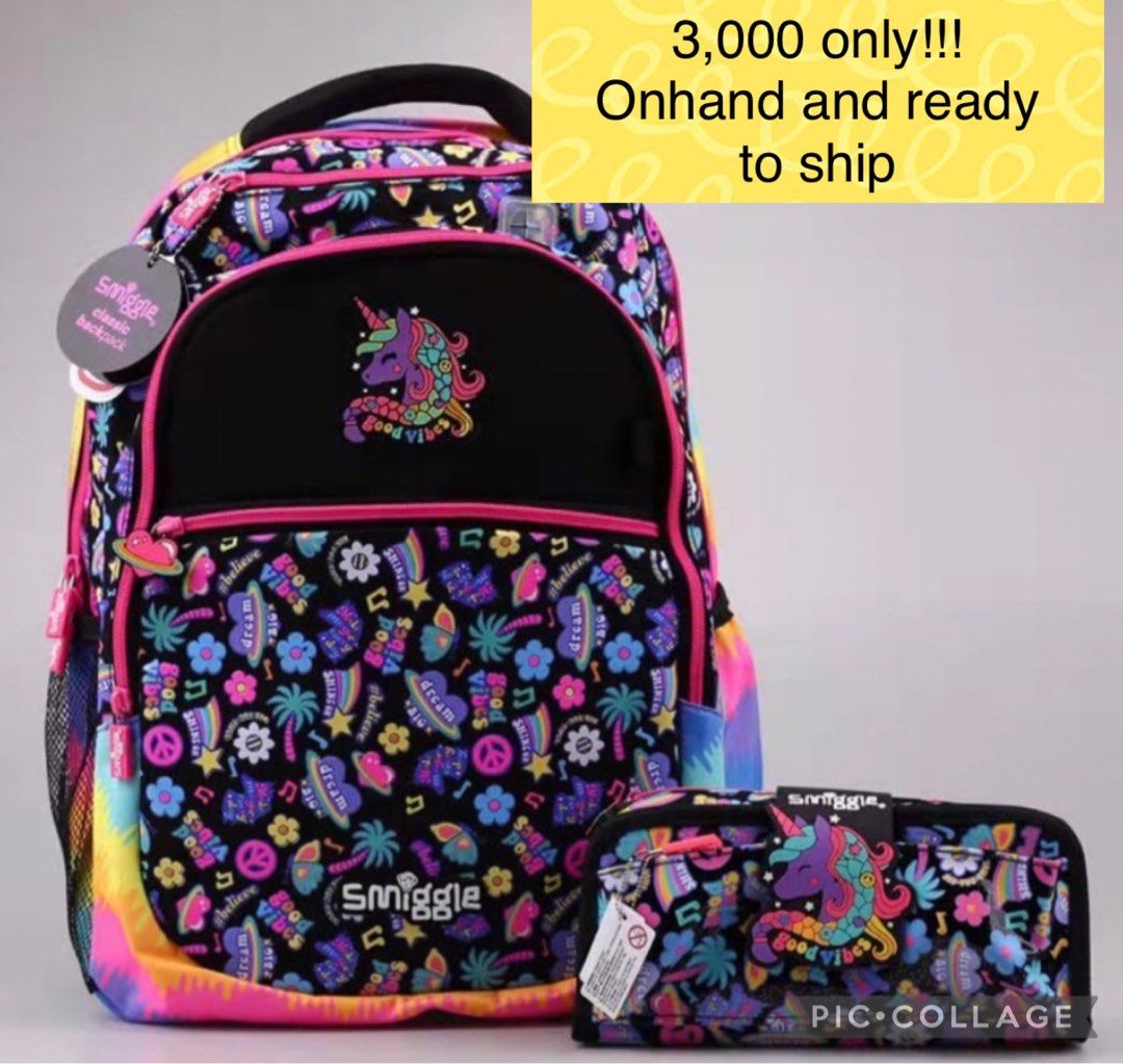 Smiggle Backpack Set, Babies & Kids, Bathing & Changing, Diapers & Baby ...
