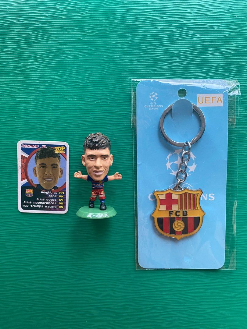 Set of Soccer Starz Neymar Jr figurine & Barcelona Champions League ...