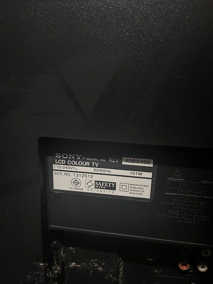 Sony LCD TV, TV & Home Appliances, TV & Entertainment, TV on Carousell