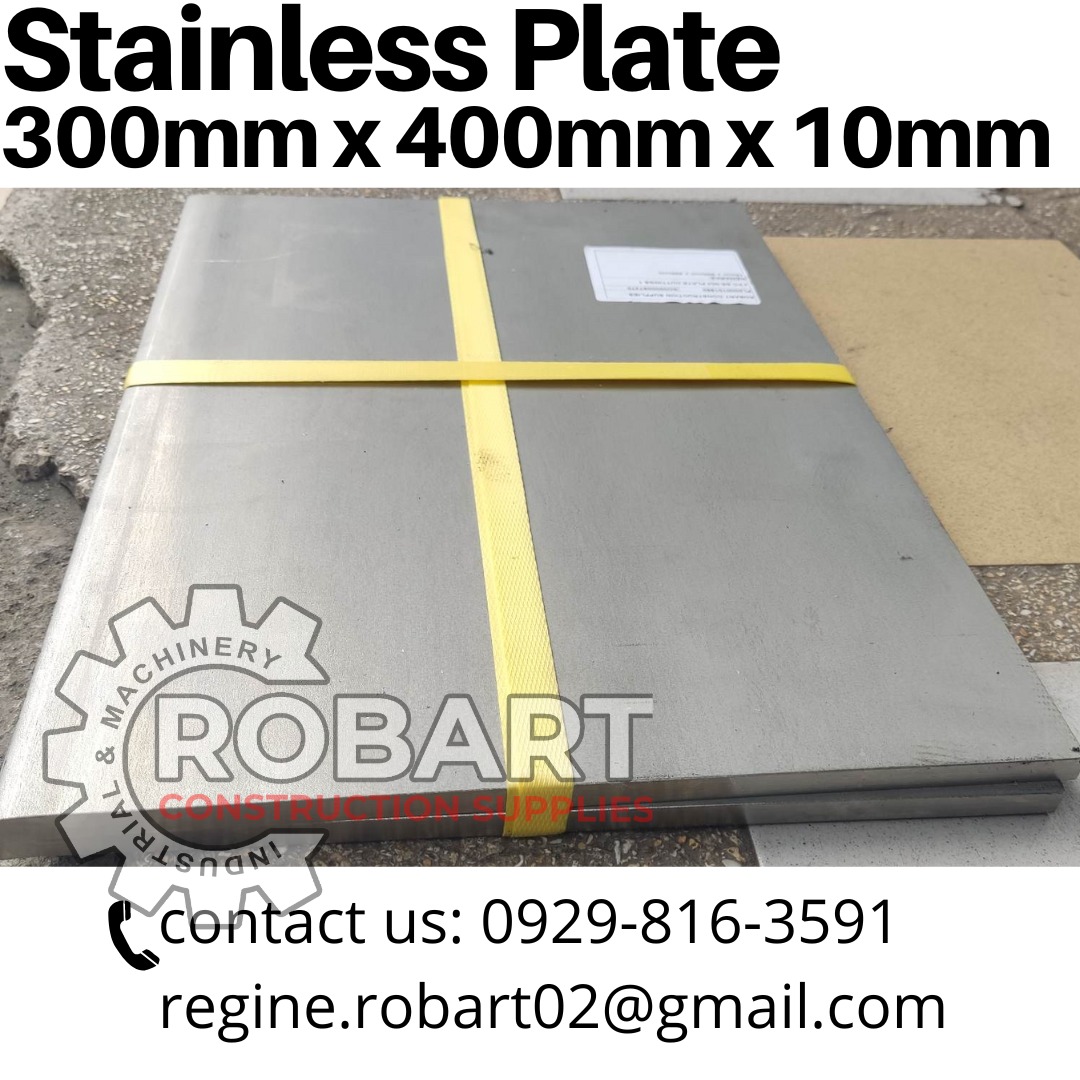 Stainless Plate 300mm x 400mm x 10mm, Commercial & Industrial ...