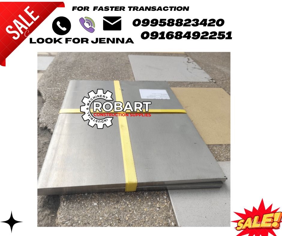 Stainless Plate 300mm x 400mm x 10mm, Commercial & Industrial ...