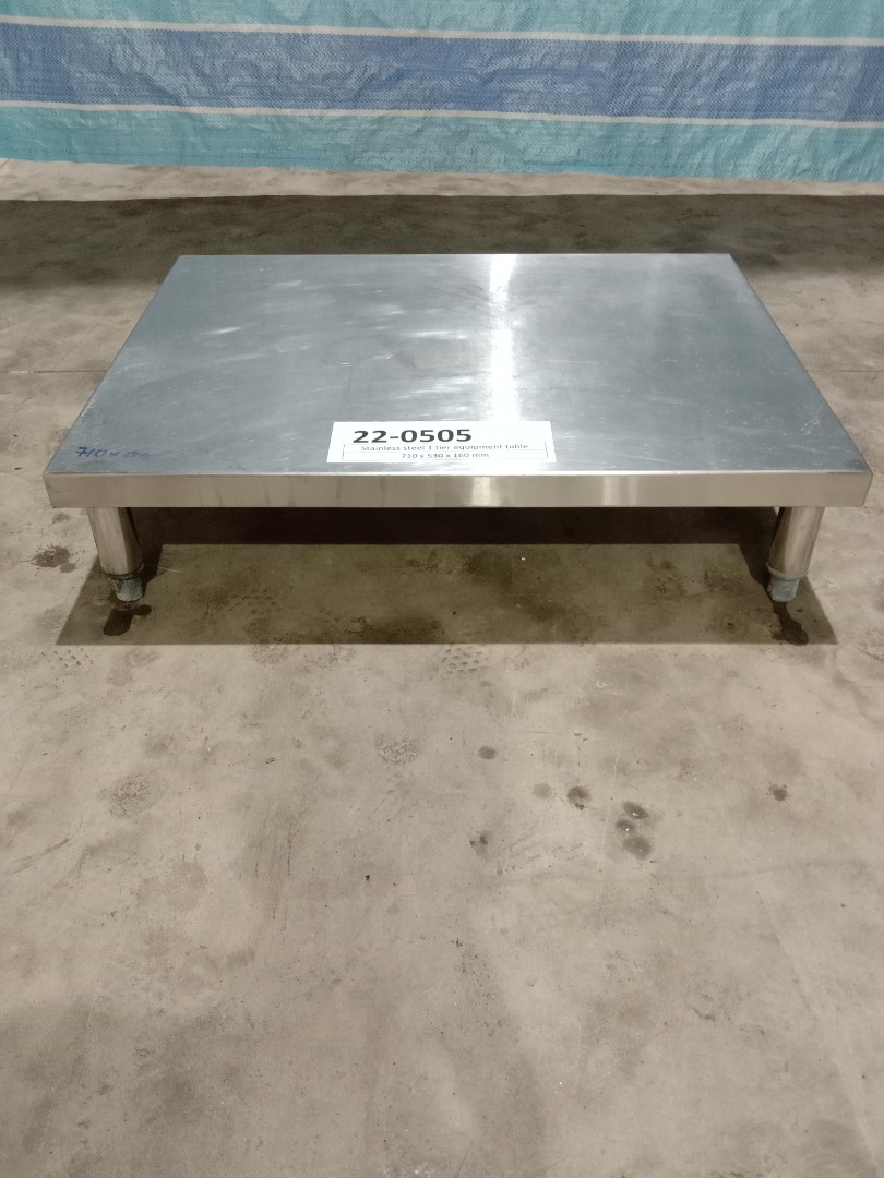 Stainless steel 1 tier equipment table, Furniture & Home Living ...