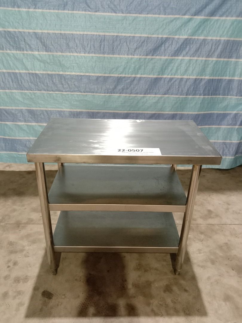 Stainless steel 3 tier work table, Furniture & Home Living, Kitchenware ...