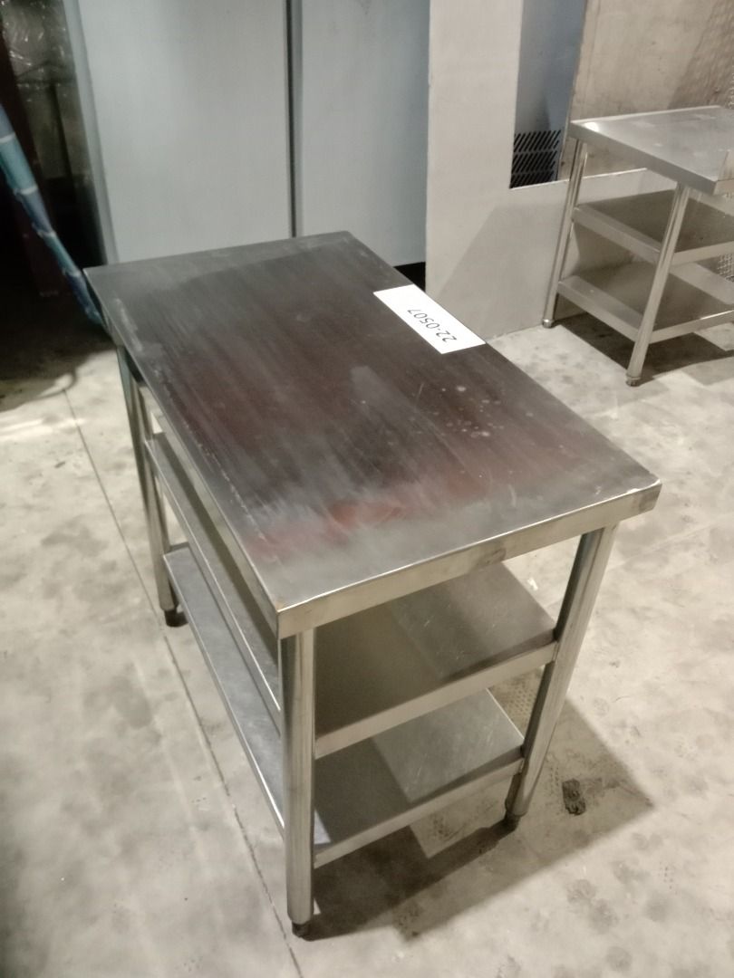 Stainless steel 3 tier work table, Furniture & Home Living, Kitchenware ...