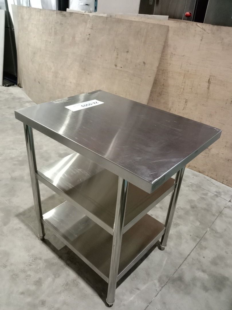 Stainless steel 3 tier Work table, Furniture & Home Living, Kitchenware ...