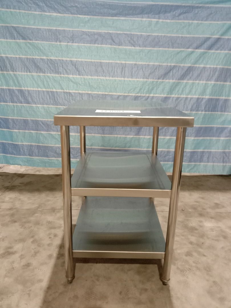 Stainless steel 3 tier Work table, Furniture & Home Living, Kitchenware ...