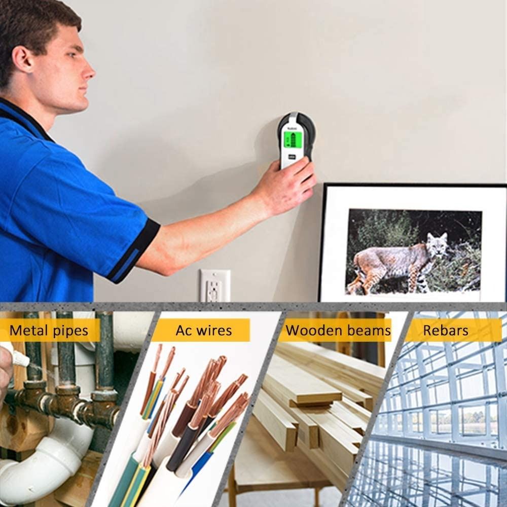 Stud Finder Wall Scanner - 4 in 1 Stud Detector Detector Beam Finders ...