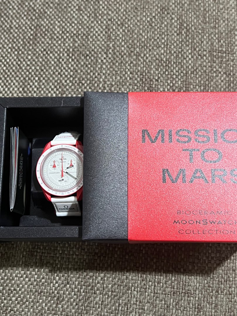 Swatch Omega: Mission To Mars, Men's Fashion, Watches & Accessories ...