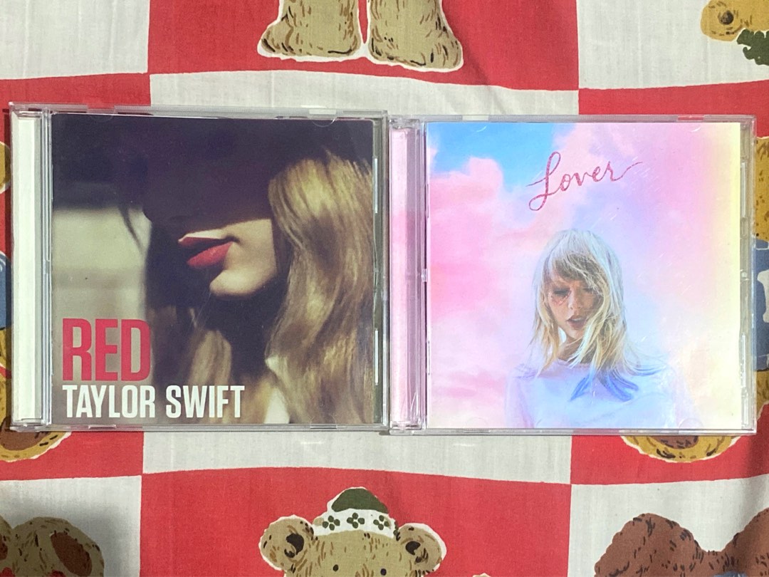 Taylor Swift Red and Lover Standard, Hobbies & Toys, Music & Media, CDs ...