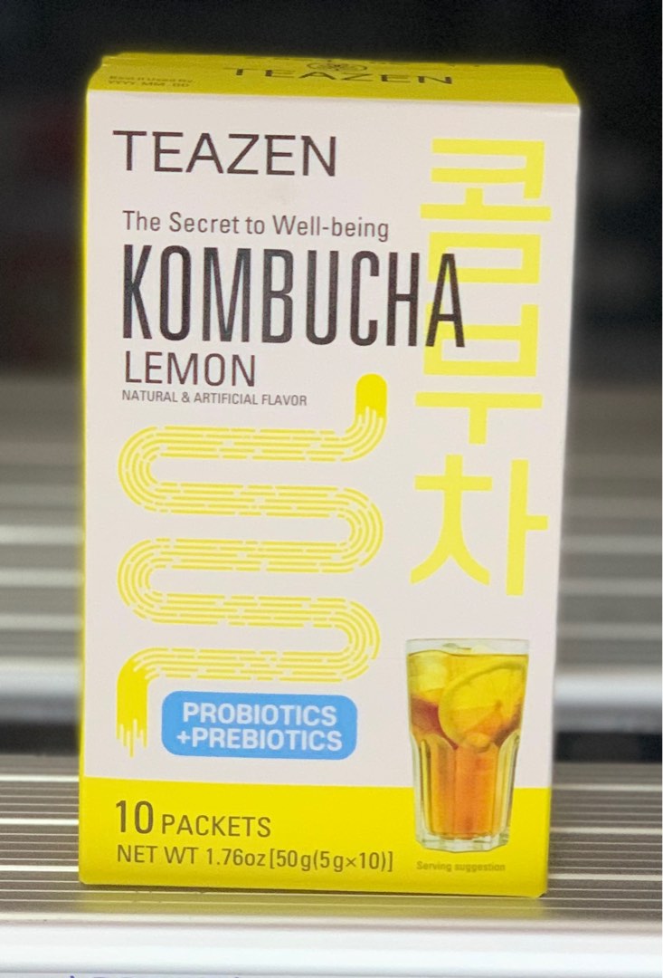 TEAZEN KOMBUCHA LEMON 10 PACKETS, Food & Drinks, Other Food & Drinks on ...