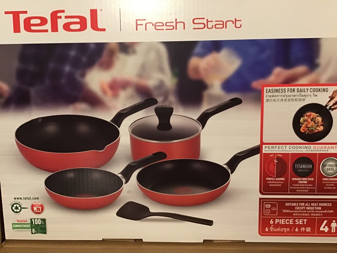 Tefal 6piece set, Furniture & Home Living, Kitchenware & Tableware ...