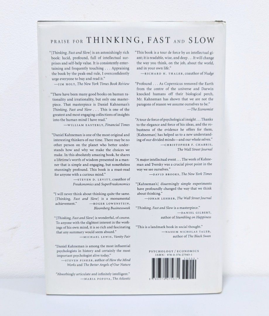 Thinking, Fast and Slow [Hardcover], Hobbies & Toys, Books & Magazines ...