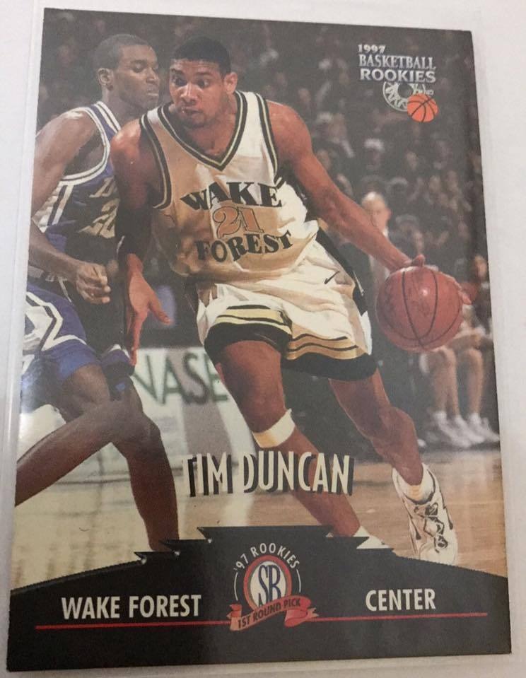 Tim Duncan 1997 BASKETBALL ROOKIES The Scoreboard, Hobbies & Toys ...