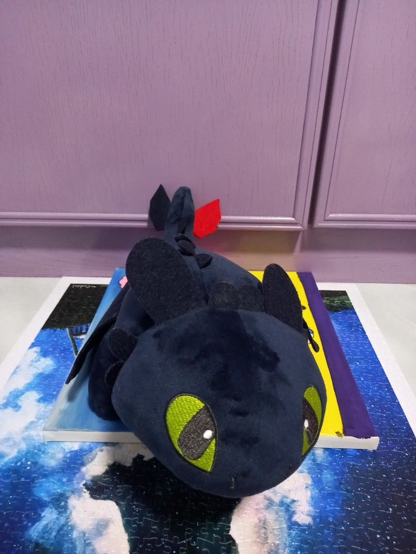 Toothless soft toy (train your dragon), Hobbies & Toys, Toys & Games on ...