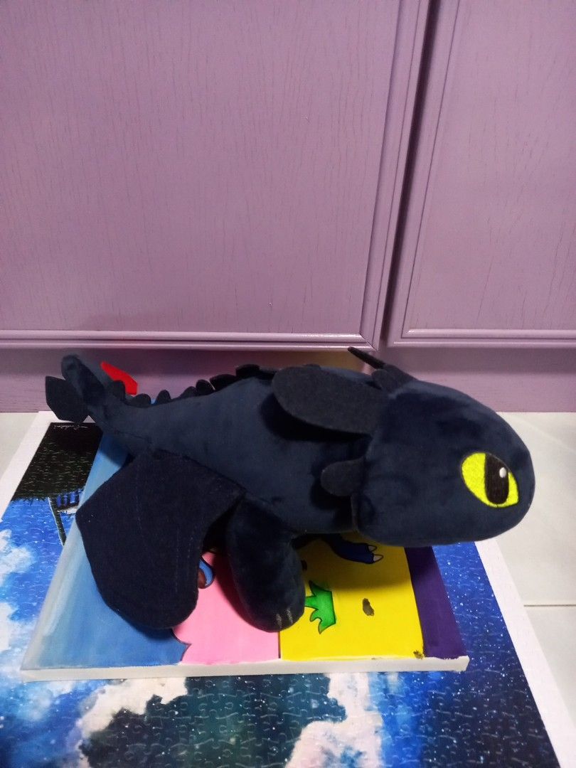 Toothless soft toy (train your dragon), Hobbies & Toys, Toys & Games on ...
