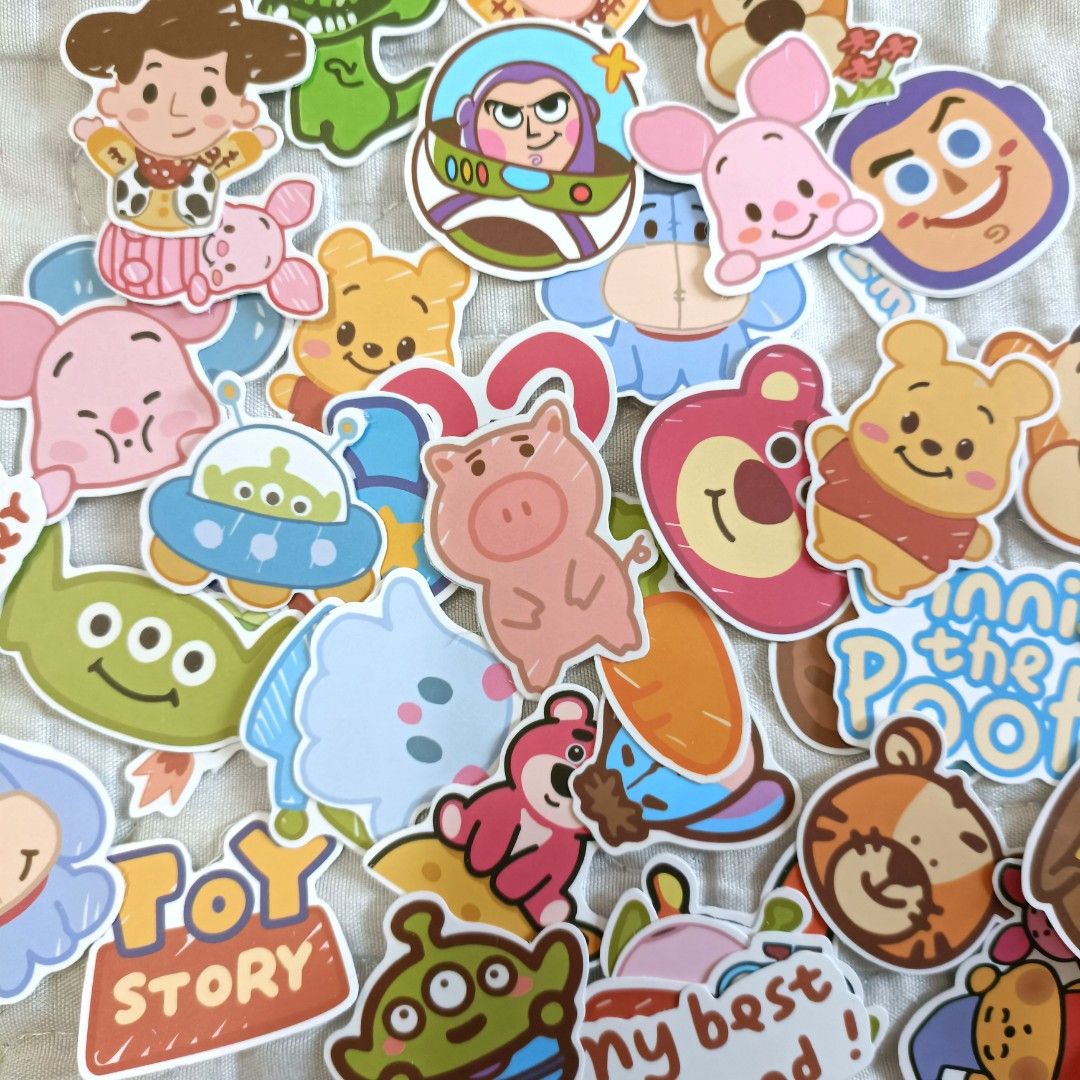 Toy story Winnie the Pooh cute stickers, Hobbies & Toys, Stationery ...
