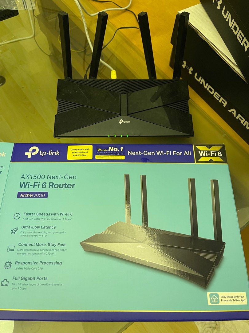Tp-link ax1500 rounter wifi6 1000Gbps, Computers & Tech, Parts ...