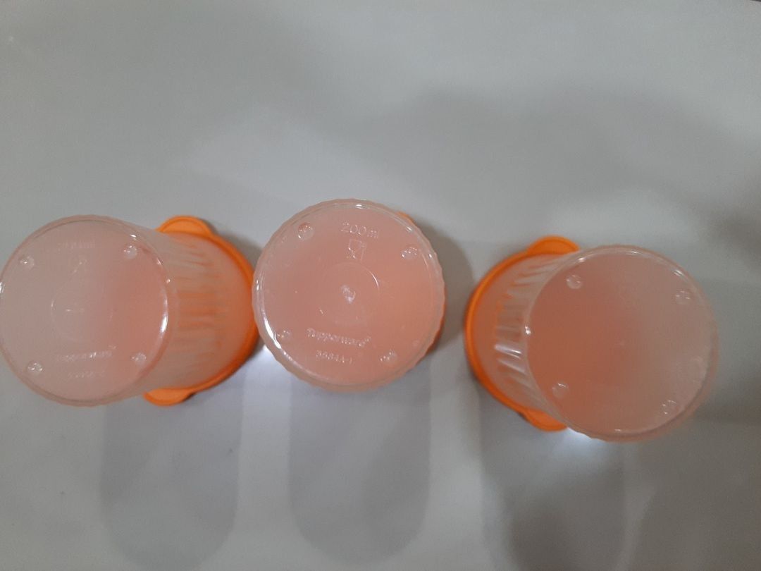 3 pcs - Tupperware small food container (200ml), Food & Drinks ...