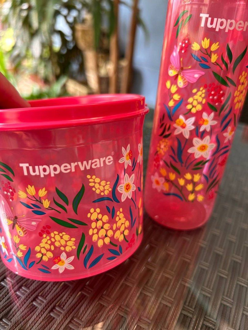 Tupperware Pretty Bloom Set, Furniture & Home Living, Kitchenware ...