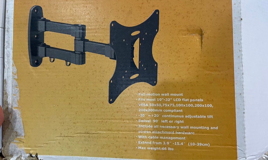 TV / monitor extendable wall Mount, TV & Home Appliances, TV ...