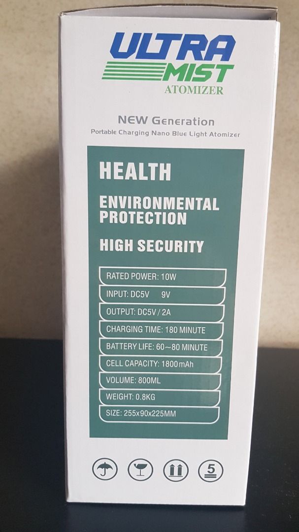 UltraMist Atomizer New Generation Portable Blue Light Sprayer - Cold ...