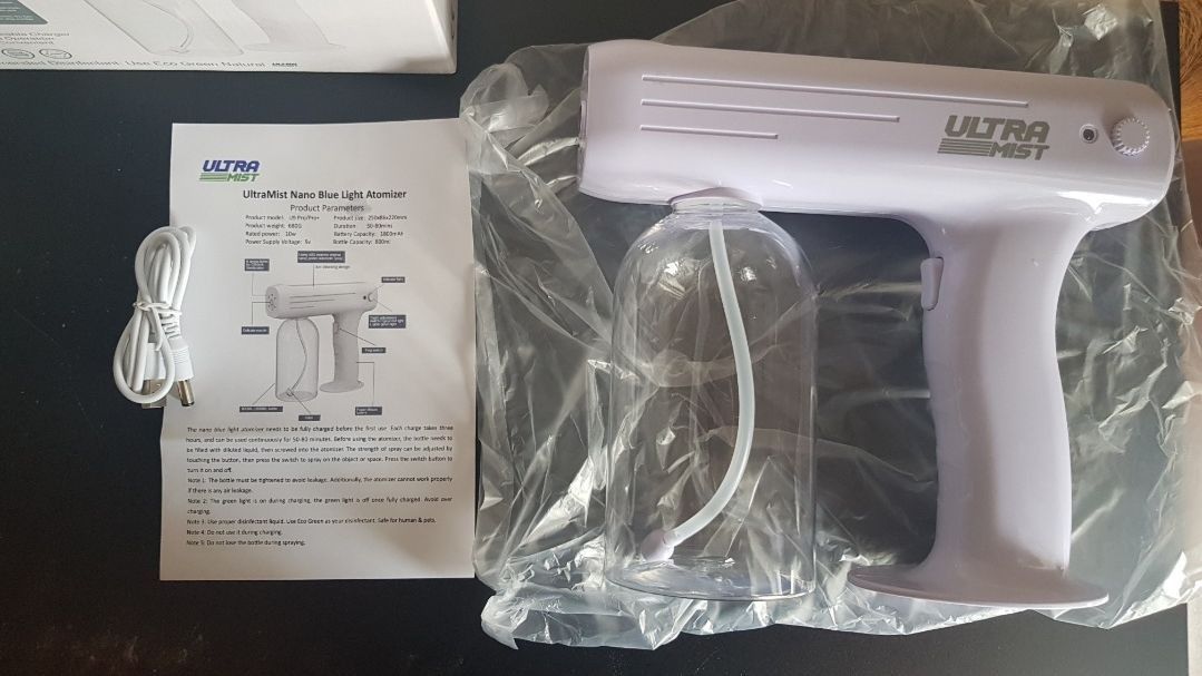 UltraMist Atomizer New Generation Portable Blue Light Sprayer - Cold ...