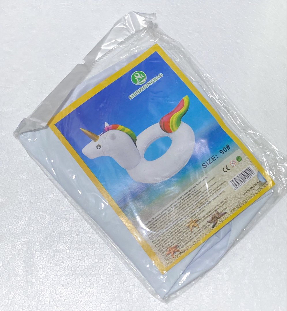 Unicorn Salbabida Floater, Hobbies & Toys, Travel, Travel Essentials ...