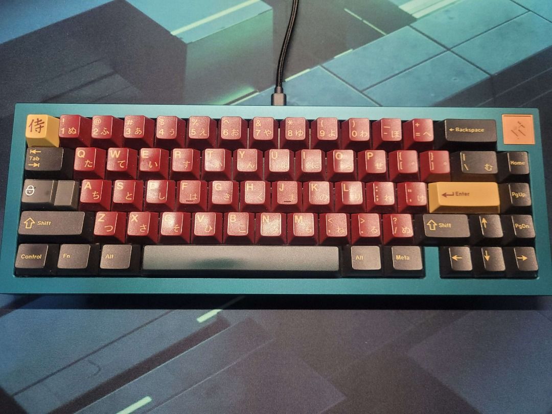 USED 65% ORIGINAL Redsuns GMK Red Samurai Keycap Set, Computers & Tech ...